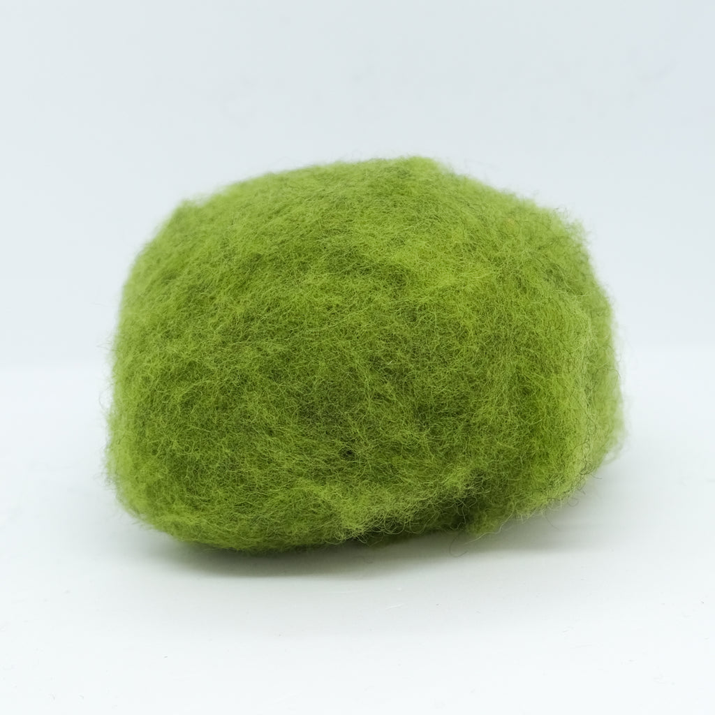 Karda wool - Heathered grass green – Ullnåla